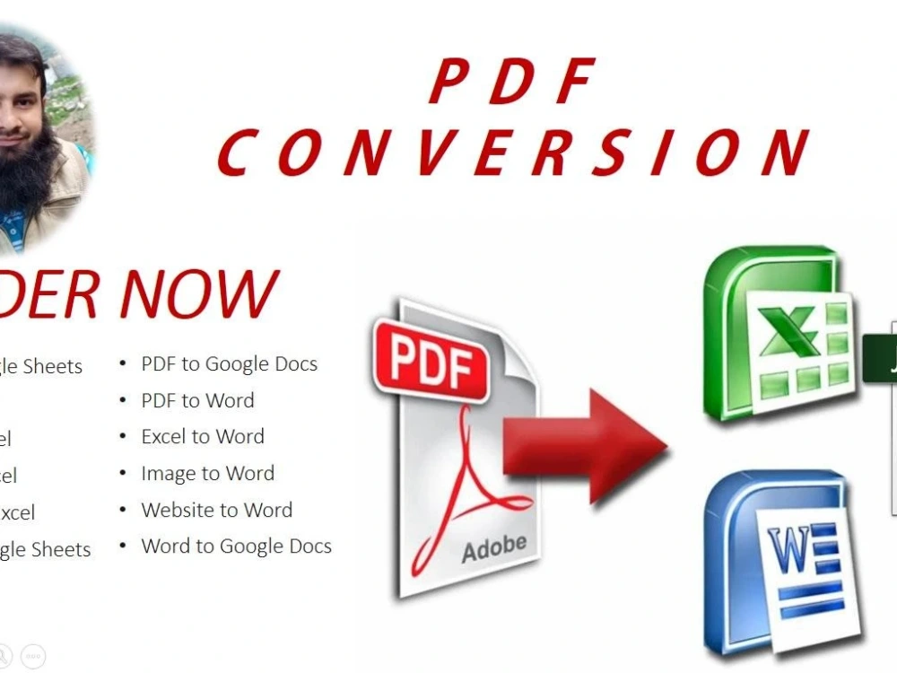 Converted PDF to word and excel | Upwork