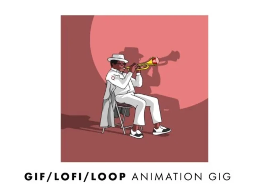 Lofi hip hop, gif, and loop animation with illustration | Upwork
