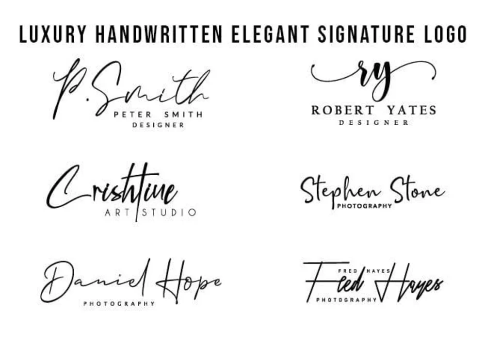 Luxury handwritten elegant signature logo | Upwork
