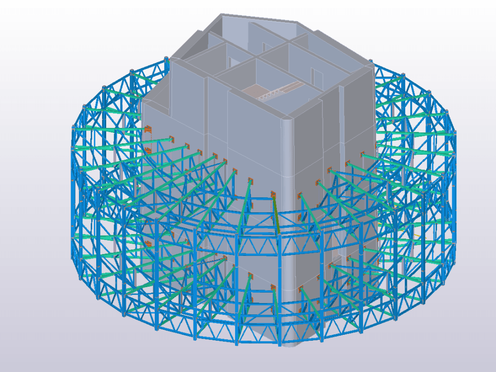 A detailed Tekla Structures 3D model with workshop drawings, nc, ifc ...