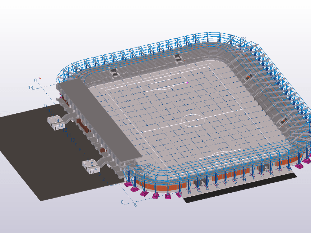 A detailed Tekla Structures 3D model with workshop drawings, nc, ifc ...