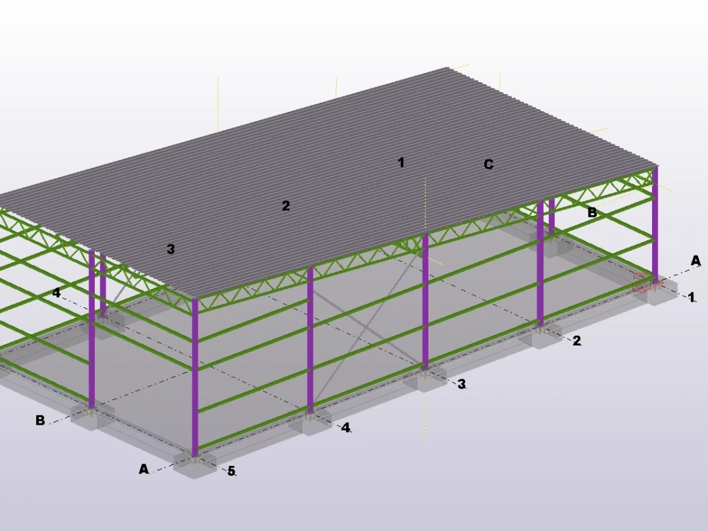A detailed Tekla Structures 3D model with workshop drawings, nc, ifc ...