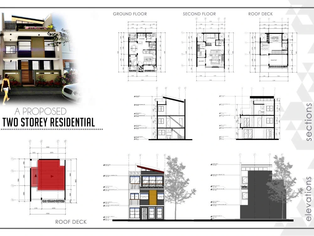 A complete design architectural plans in PDF/Autocad file. | Upwork