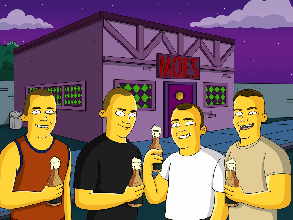 A family or individual challenge in the Simpsons style. | Upwork