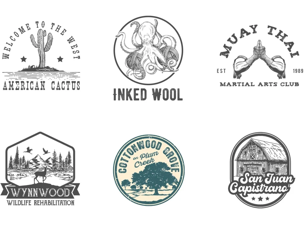 Awesome vintage retro hand drawn logo | Upwork