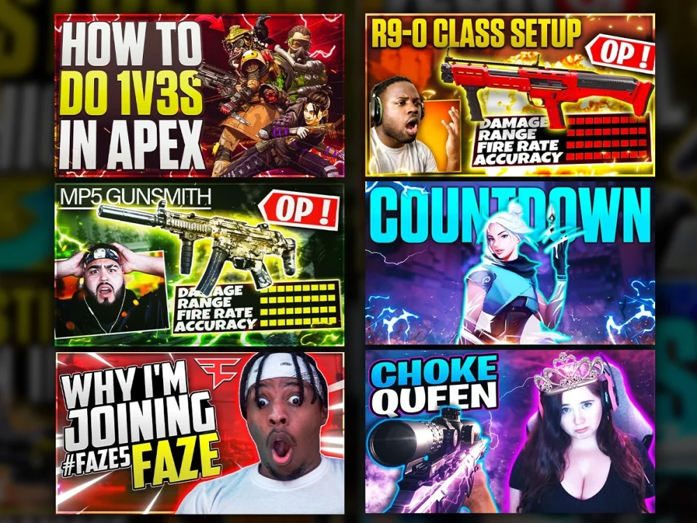 Professional YouTube gaming thumbnail | Upwork