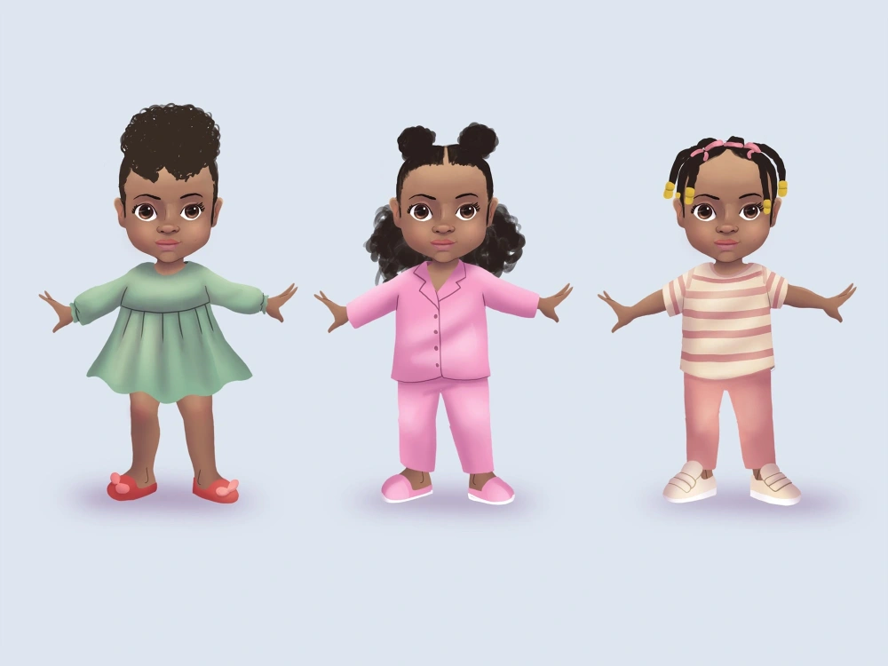 A beautiful character design | Upwork