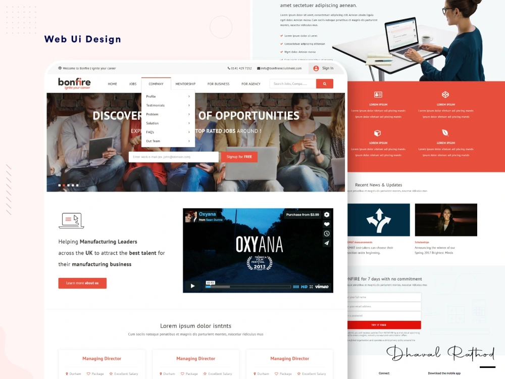 UX/UI Design for Web | Upwork
