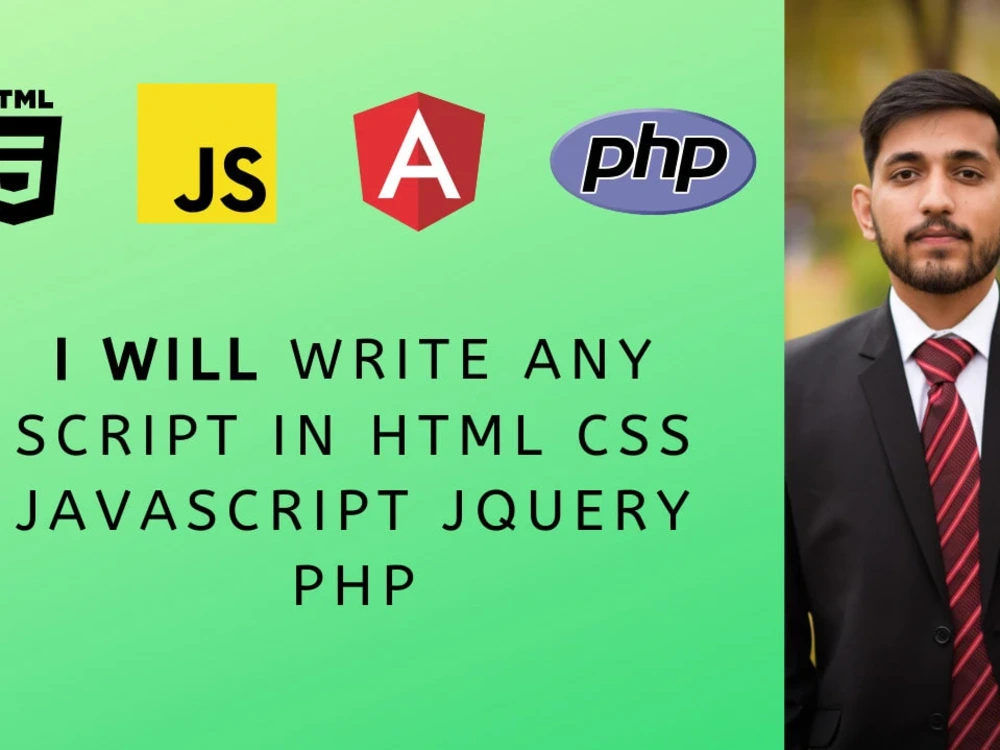 Any Script In Html Css Javascript Jquery Php Upwork