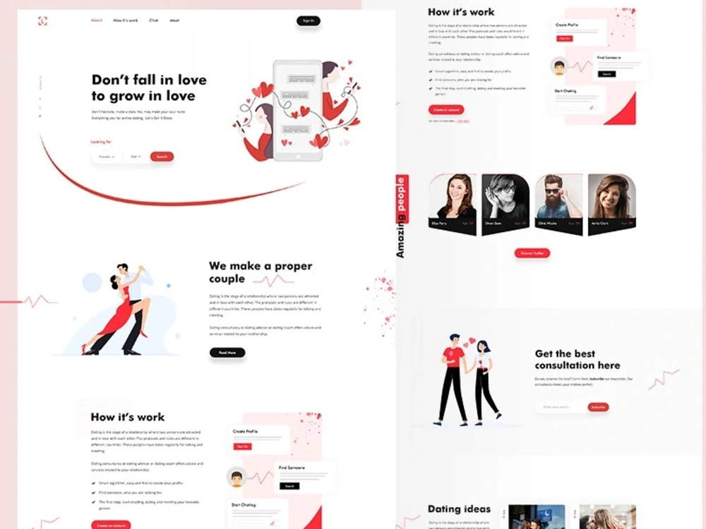 A modern ui, web template, landing page design with better ux | Upwork