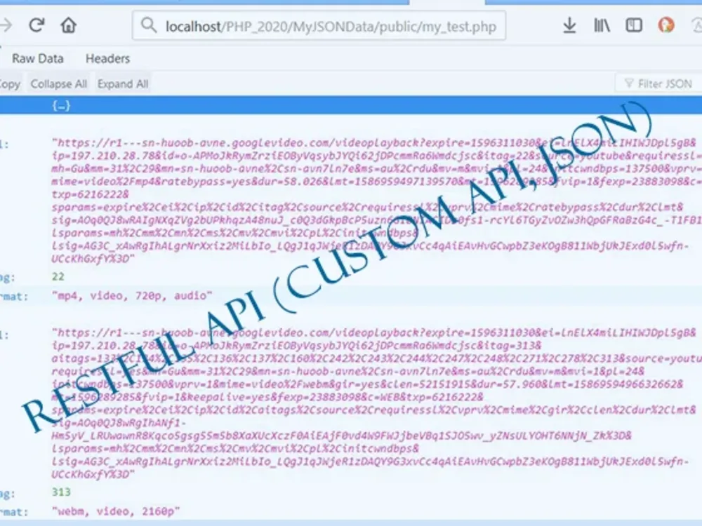 Custom Php Script Php Api Rest Api And Php Website With Mysql Database Upwork