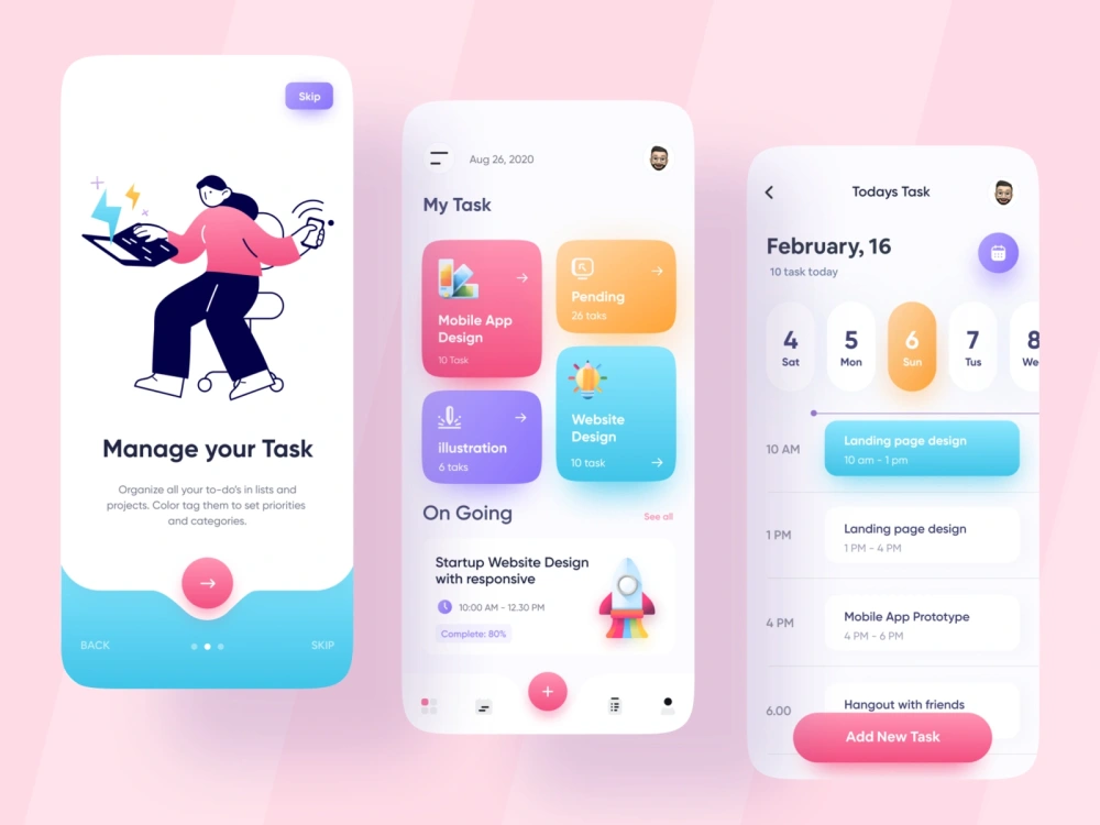Professional mobile app UI UX Design for iOS and Android in Figma | Upwork