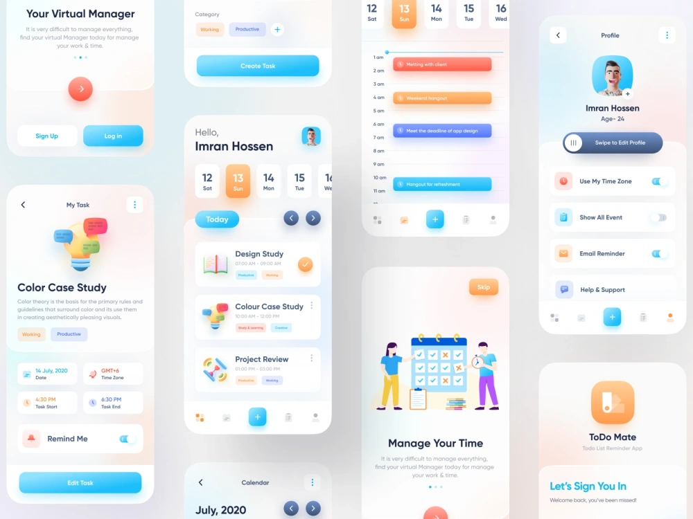 Professional mobile app UI UX Design for iOS and Android in Figma | Upwork