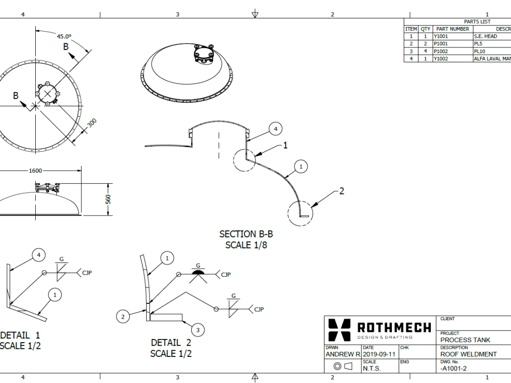 A complete shop drawing package for your fabrication project. | Upwork