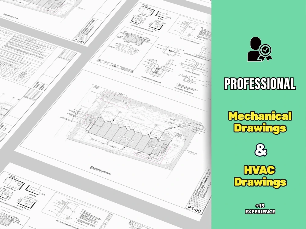 MEP plumbing electrical or HVAC drawing for city permit | Upwork