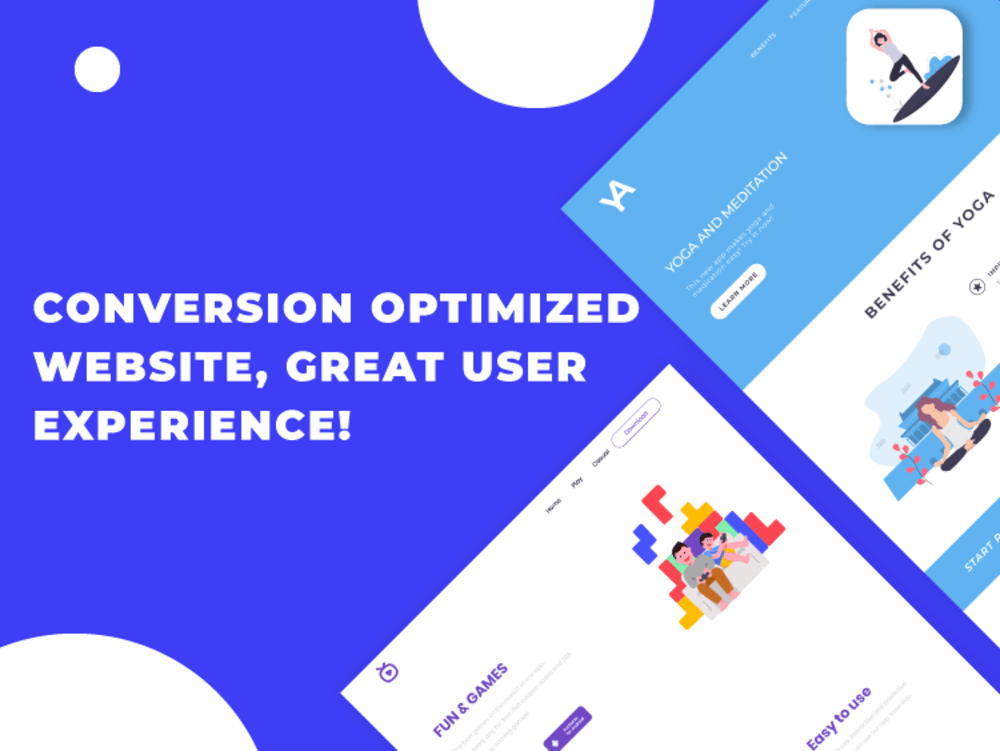 A conversion optimized website with great User Experience! | Upwork