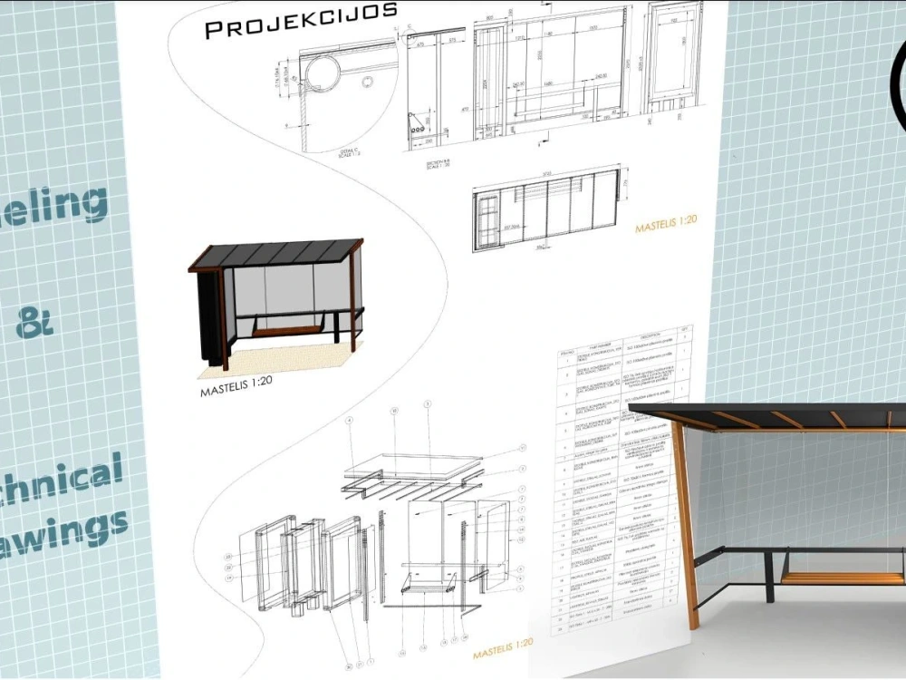 Designed 3d cad models, technical drawings, renderings | Upwork