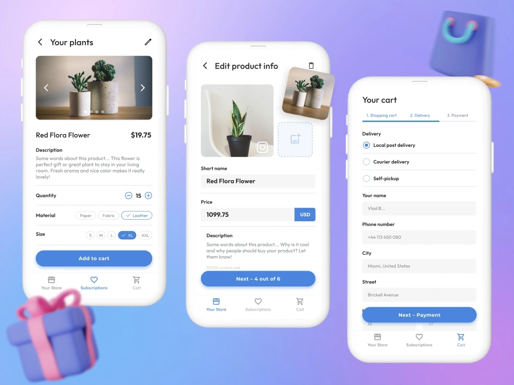 A modern Mobile UI/UX App Design for your start-up, product or business ...