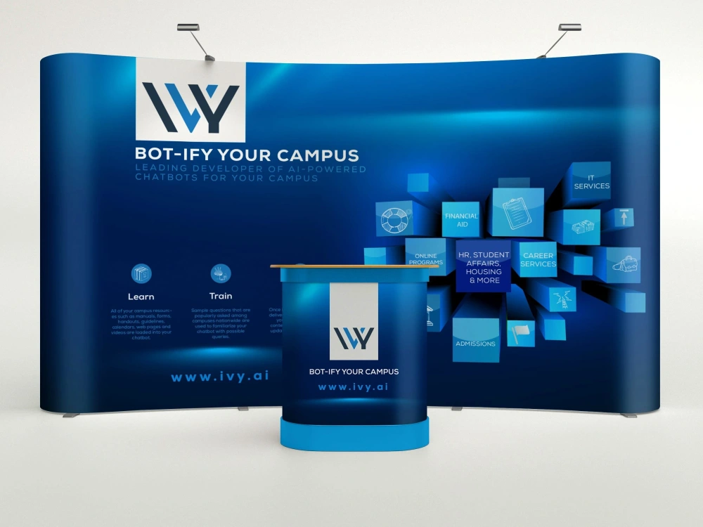 Eye catching printable backdrop or trade show booth backdrop banner ...