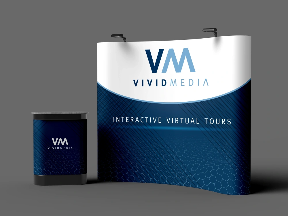 Eye catching printable backdrop or trade show booth backdrop banner ...