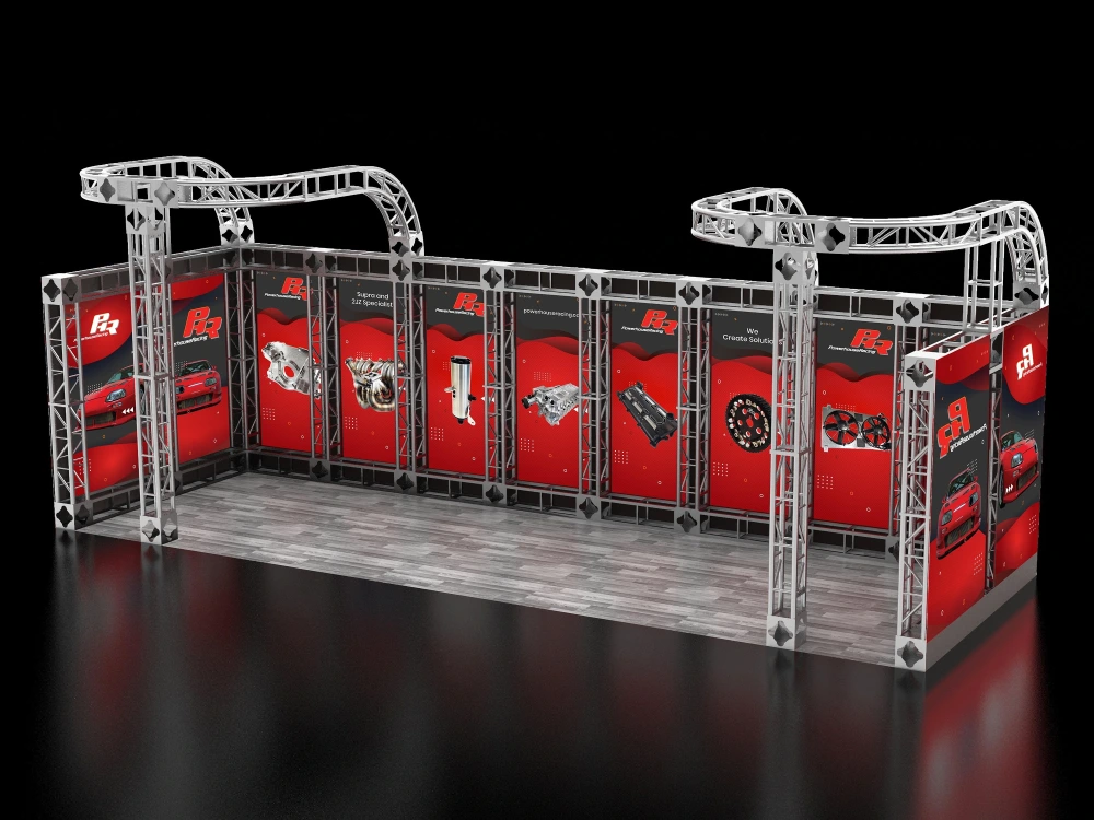 Eye catching printable backdrop or trade show booth backdrop banner ...