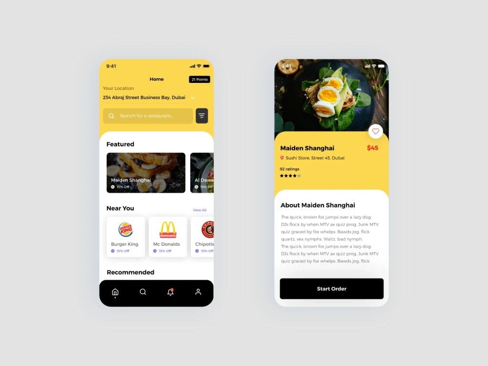 Beautiful App Designs with interactive mockup | Upwork