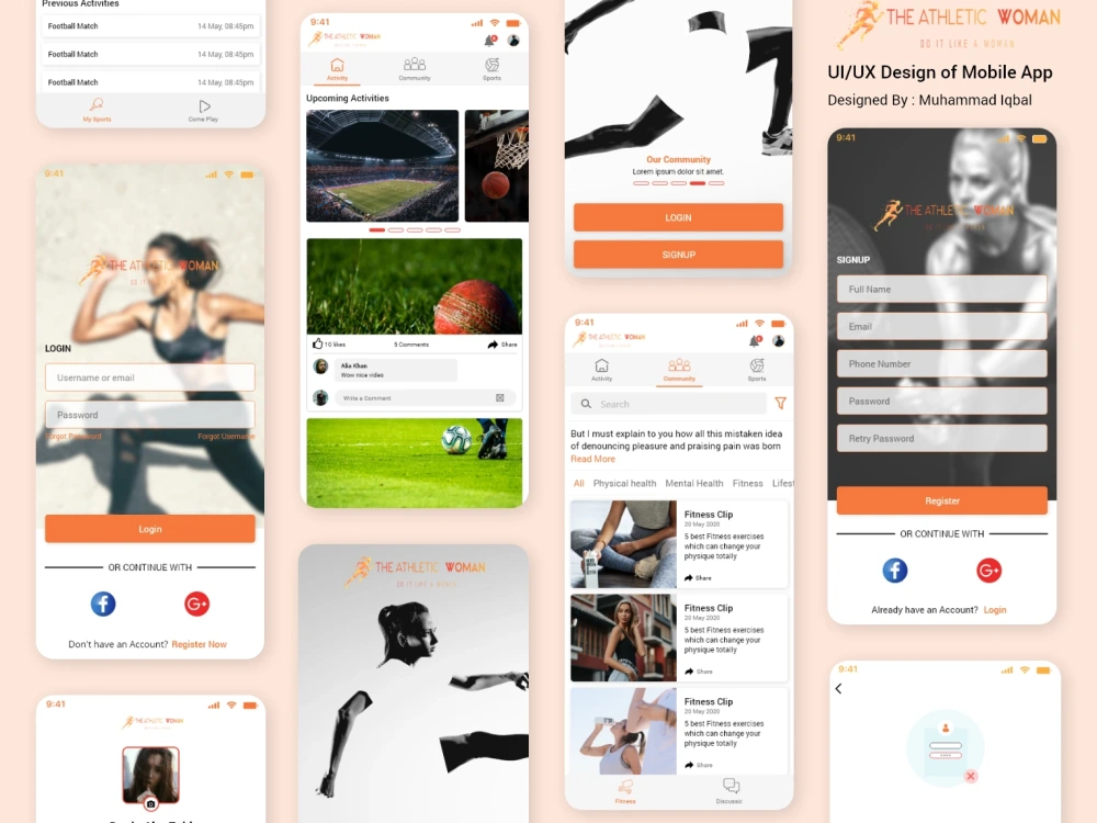 A modern mobile or website UI UX design | Upwork