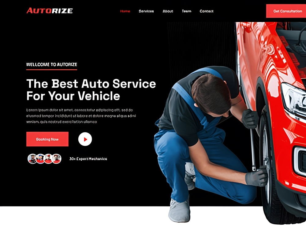 A Car Repair Website, Car Servicing Website, Auto Repair Website | Upwork