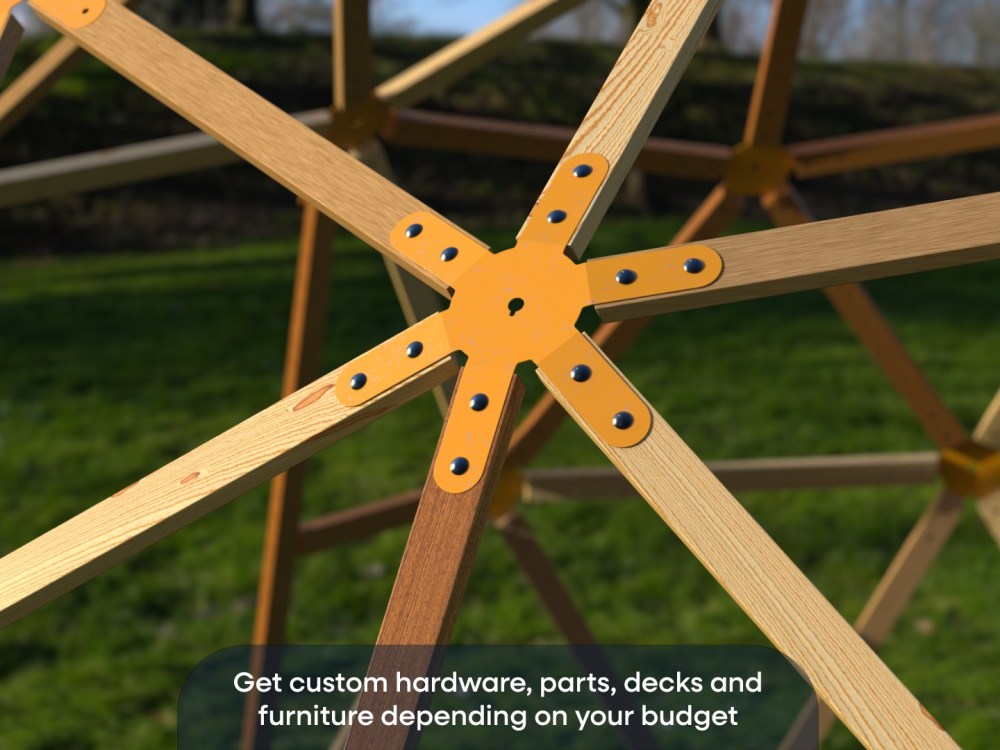 Geodesic Domes ready to build! Design, technical drawings and renders ...