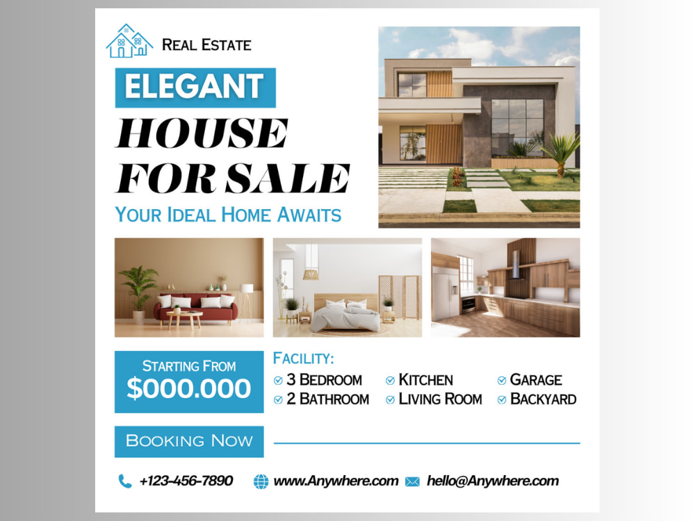 Creative social media post design for facebook instagram & linkedin ...