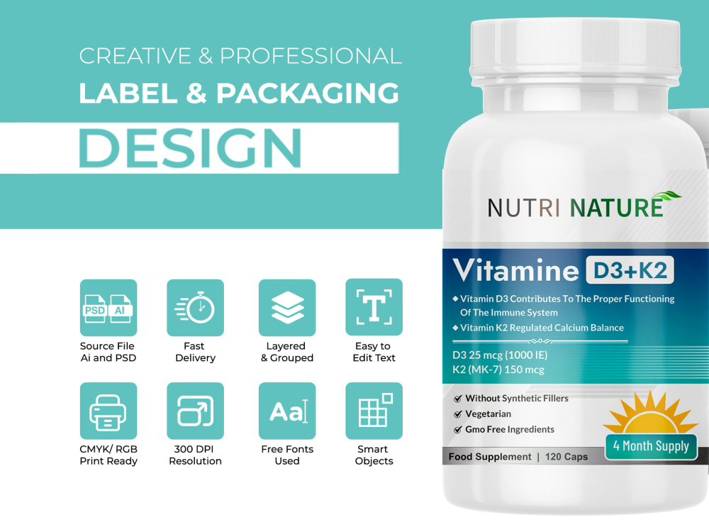 Amazing product label design | Upwork