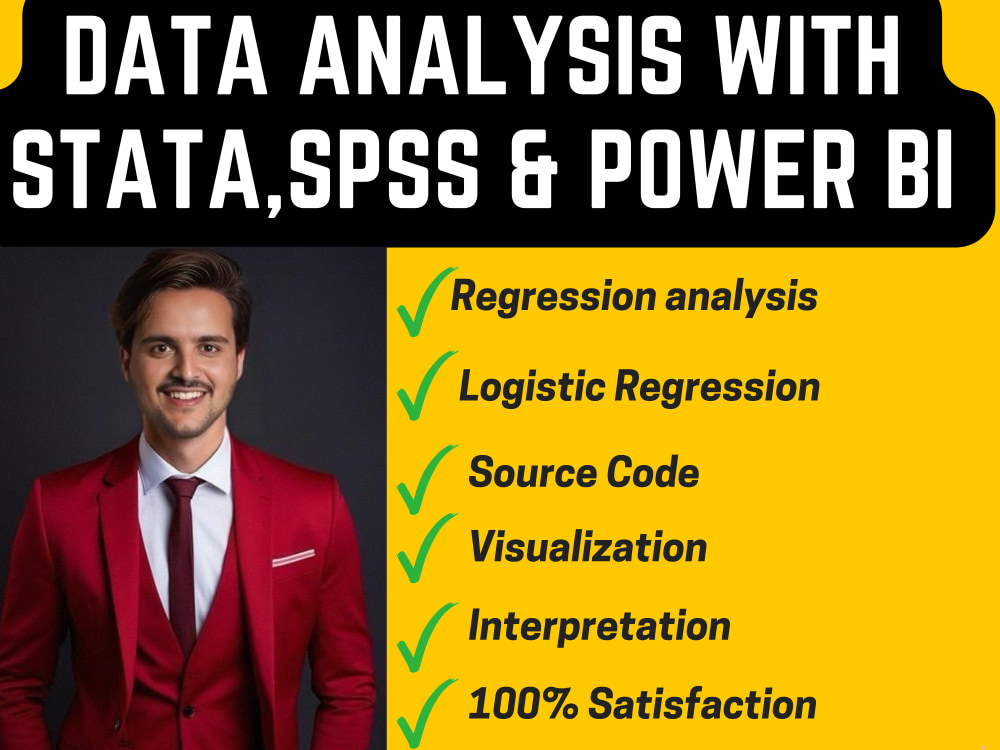 Statistical Data Analysis, Visualization, reports in STATA, SPSS & Power Bi | Upwork