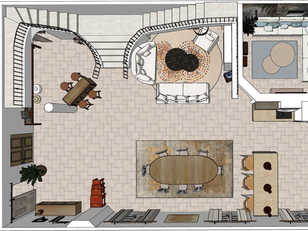 A precise 3D sketchup modeling of your interior design project | Upwork