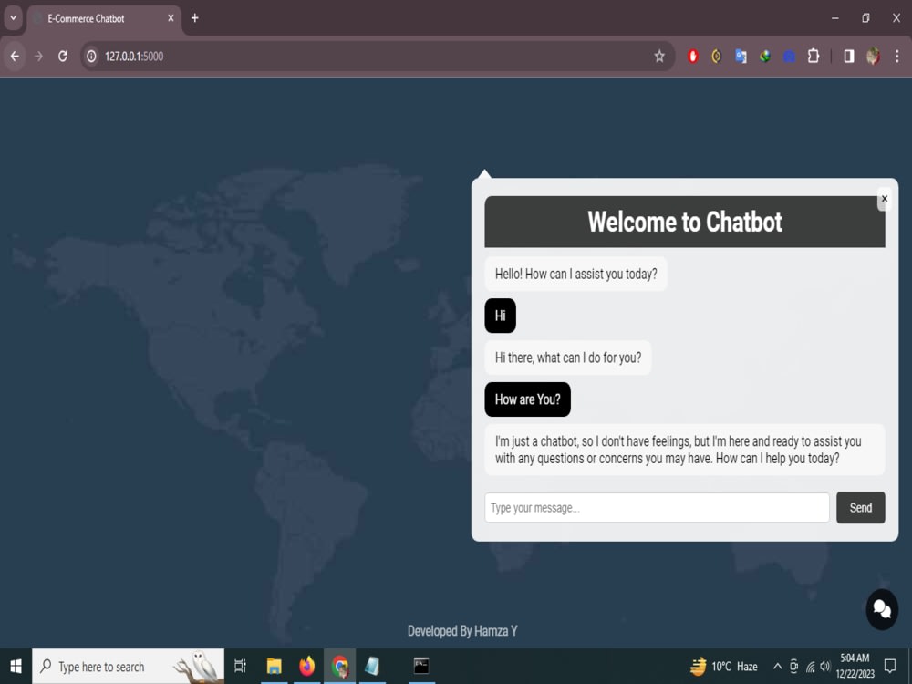Chatbot assignments with custom interface using ai and ml | Upwork