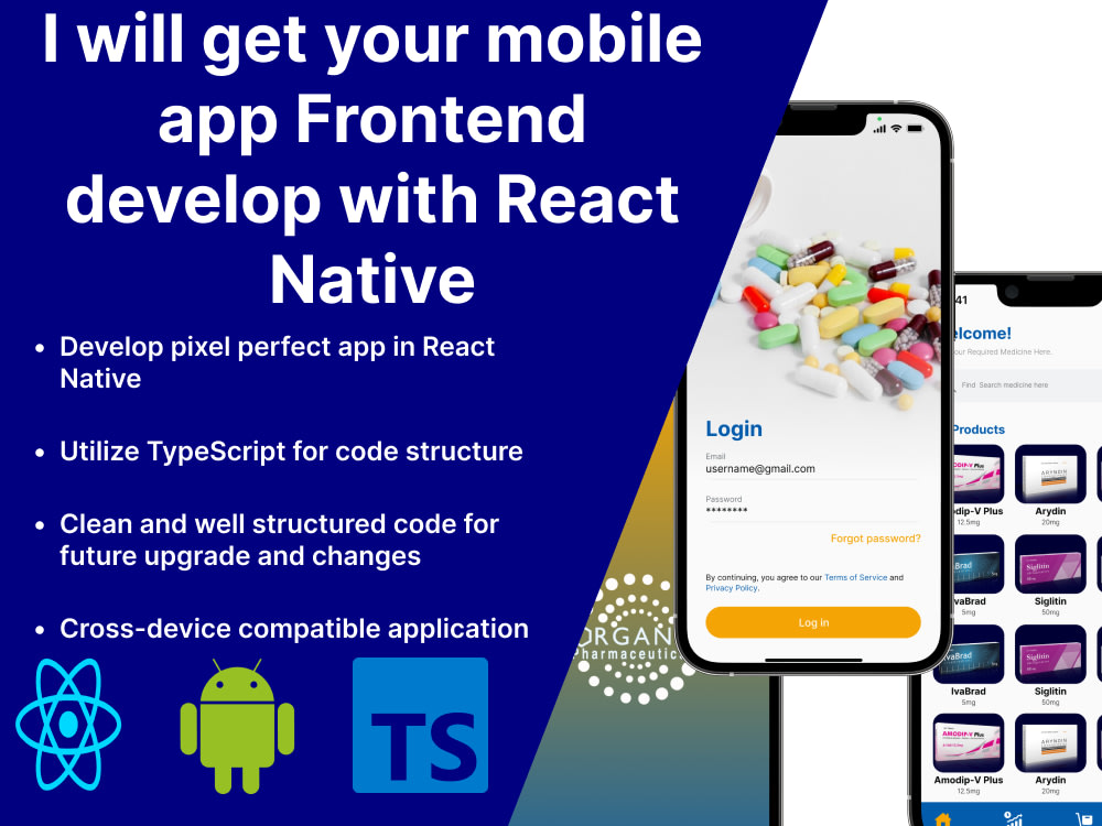 Your mobile app developed with React Native. | Upwork