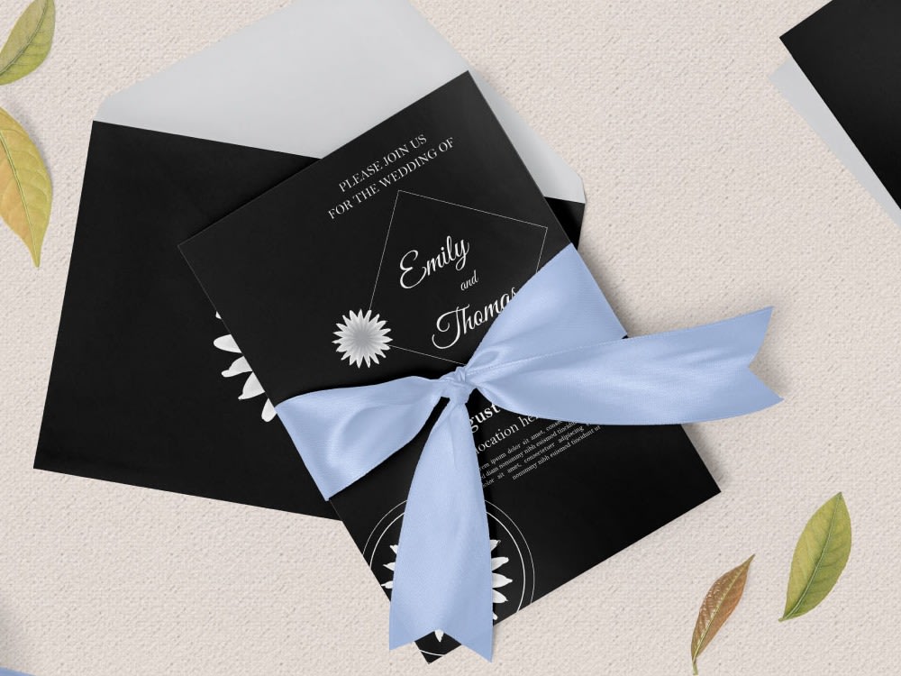 Unique wedding invitation card design | Upwork