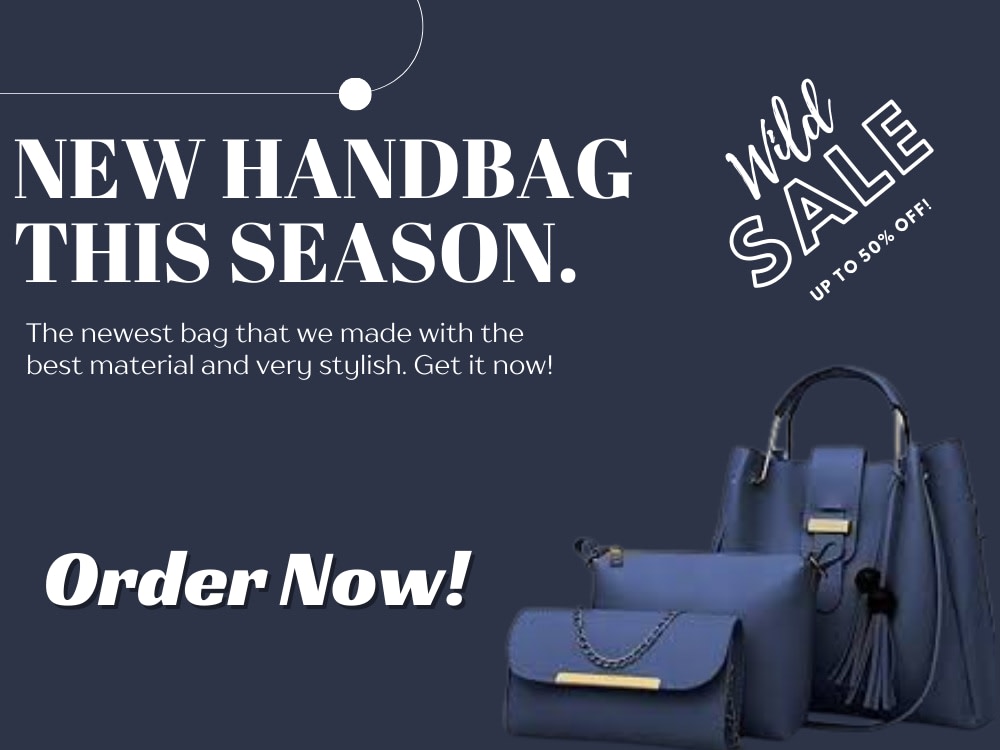 A Fantastic Banner Design For Ladies Hanbag | Upwork