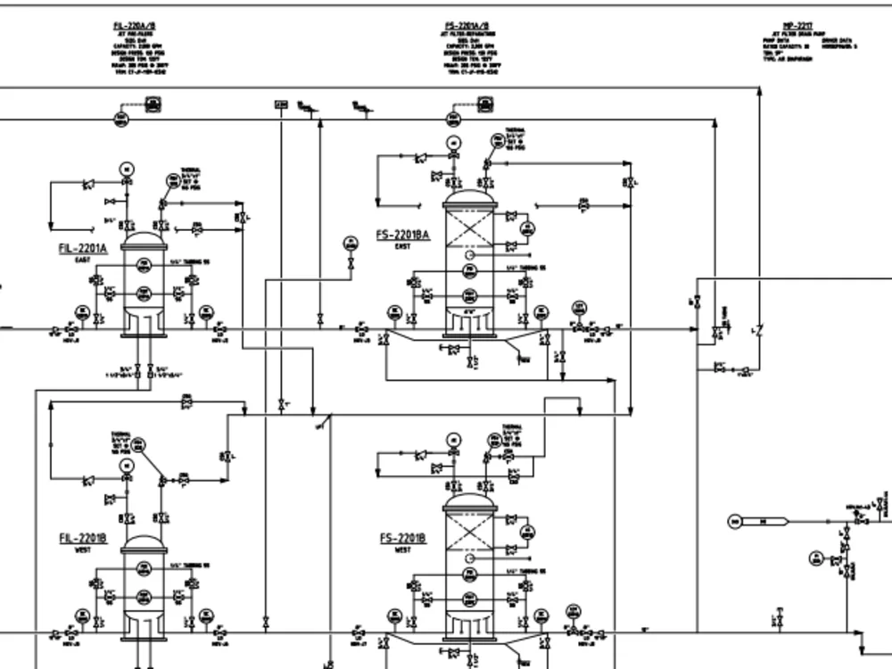PFD, PID, UFD and Porcess Flow Drawings on autocad and cadworx | Upwork