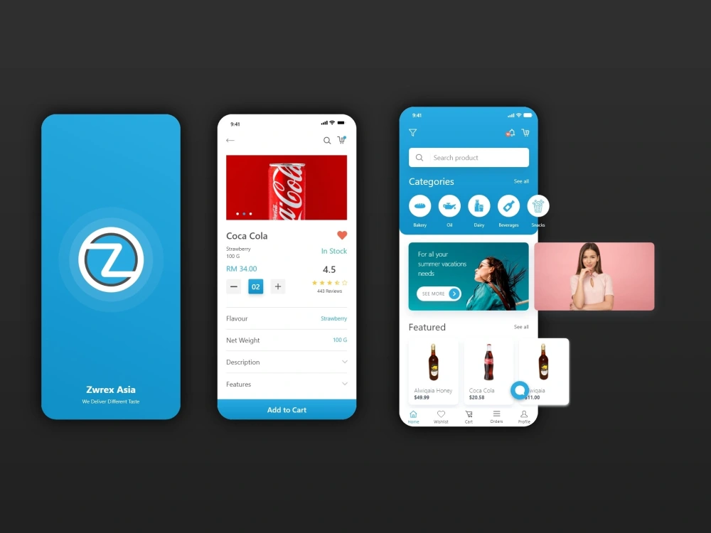 A modern clean UI/UX design for your APPS | WEBSITES | LANDING PAGES ...