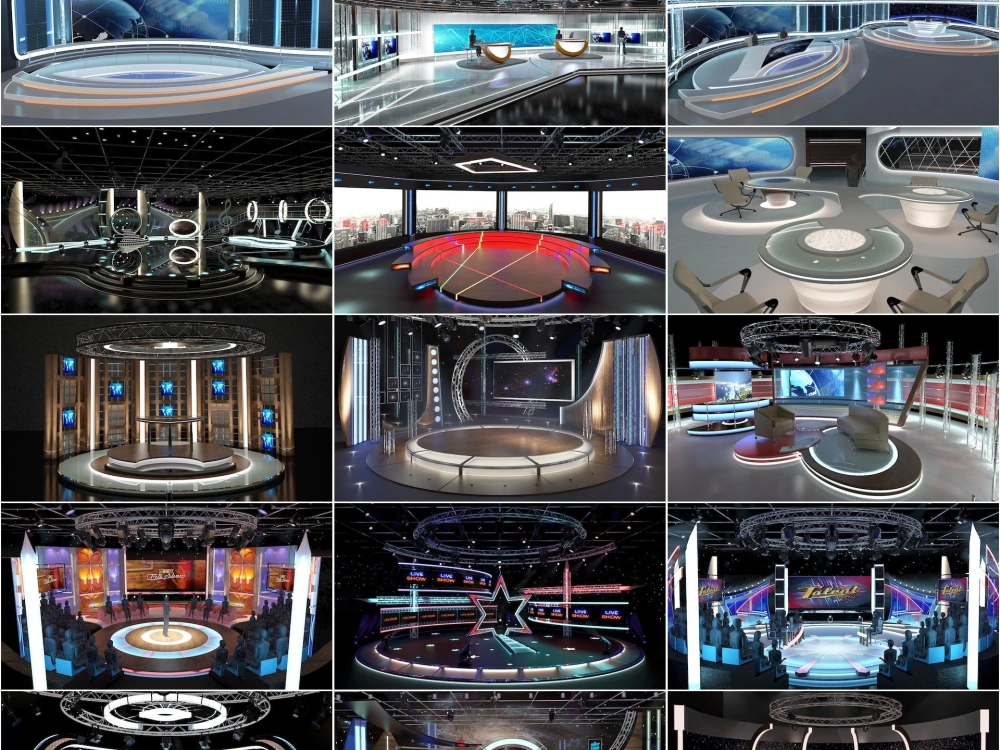 3d Virtual TV Studio Sets | Upwork