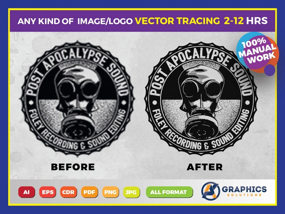 Vector tracing, vector design any kind of logo and graphic very fast ...