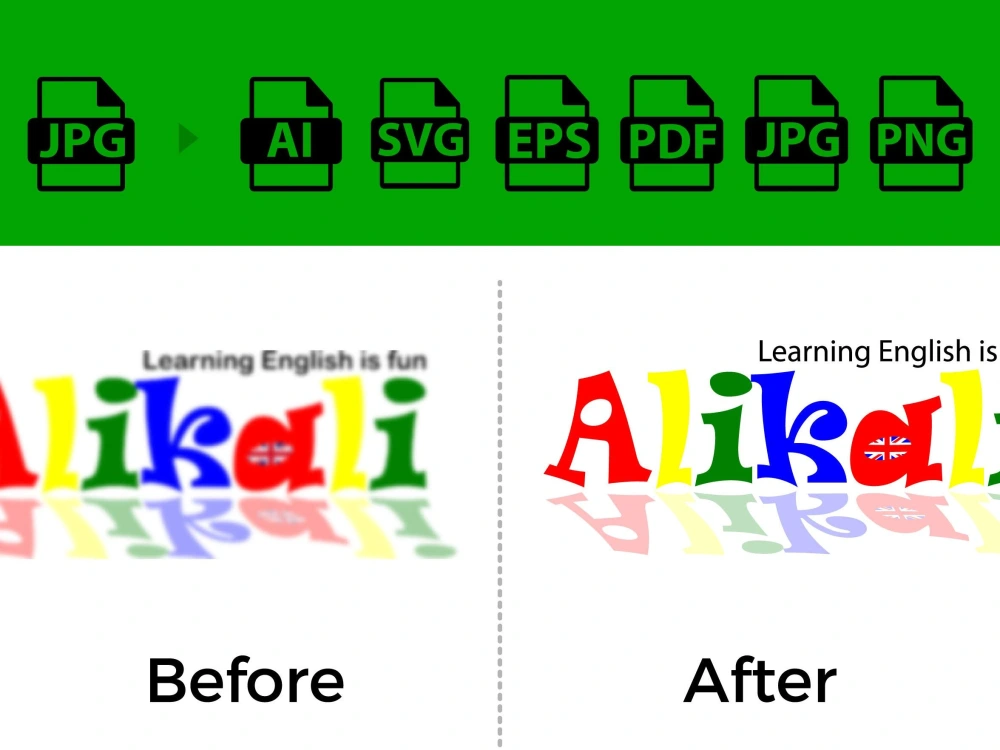 Your image/logo into high-resolution vector format | Upwork