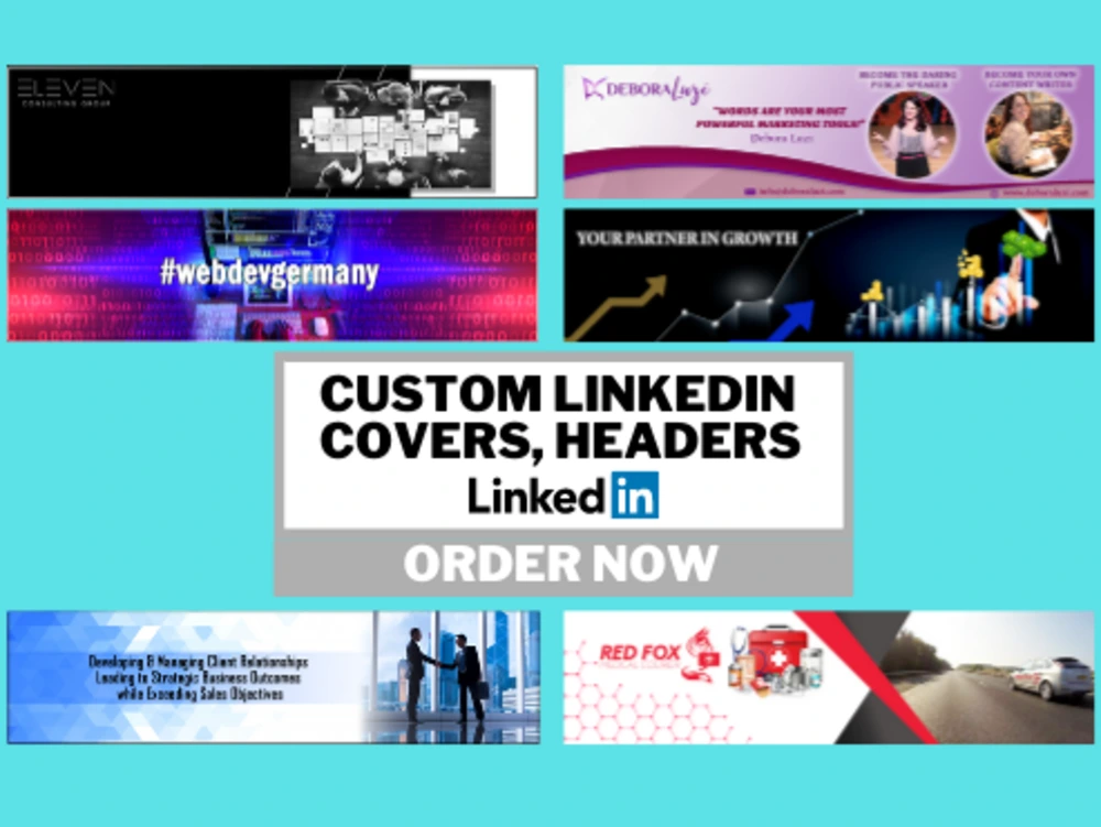 A professional LinkedIn banner for profile page, company page or group ...