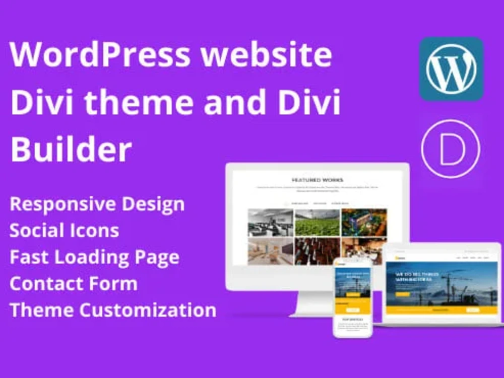 A Fully Responsive WordPress Website Build With Elementor Pro/ Divi Builder | Upwork