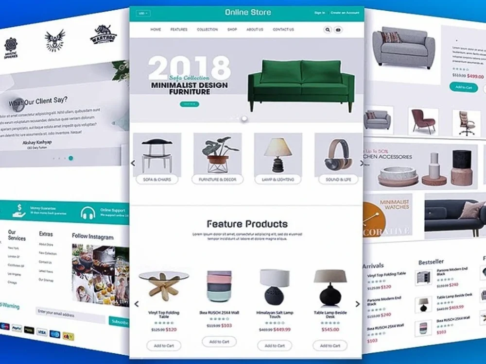 Responsive Wordpress Woocommerce Store Design Online Ecommerce