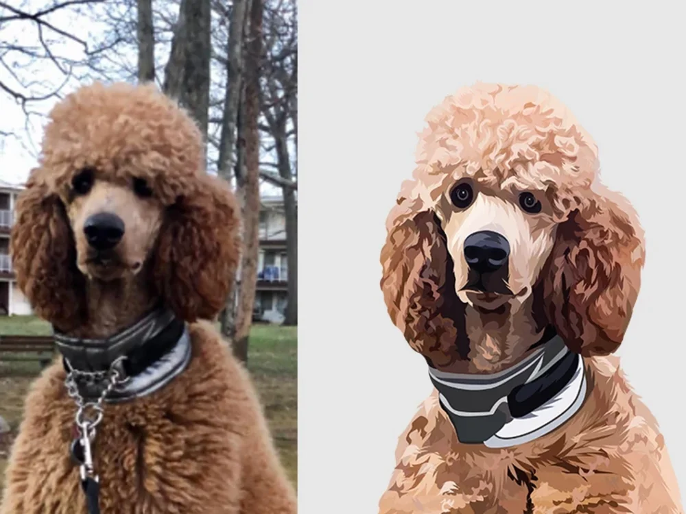 Digital Vector Pet portrait ready for printing | Upwork