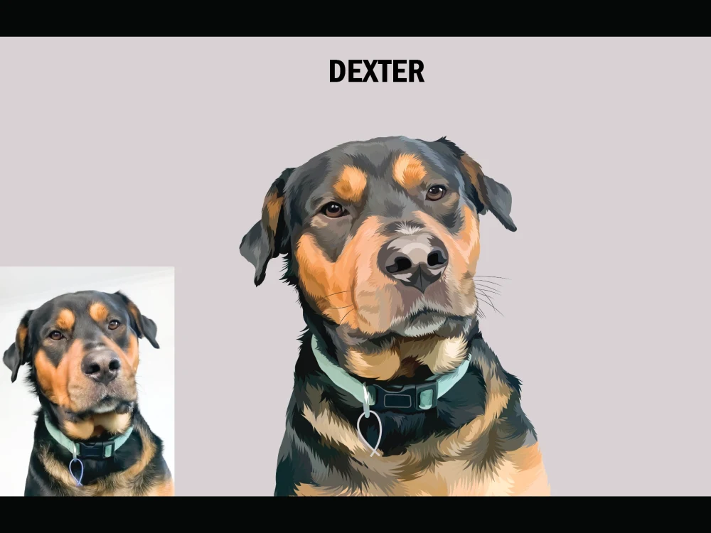 Digital Vector Pet portrait ready for printing | Upwork
