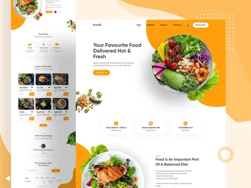 A photoshop web template psd website design | Upwork