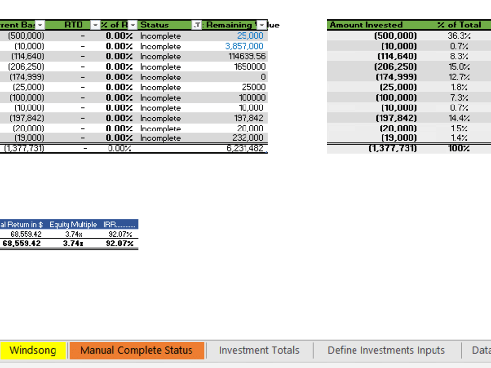 A fantastic investment tracking template with exclusive free ...