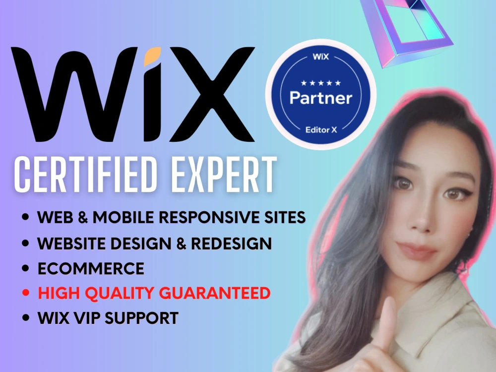 A fully responsive website on Wix EditorX | Upwork